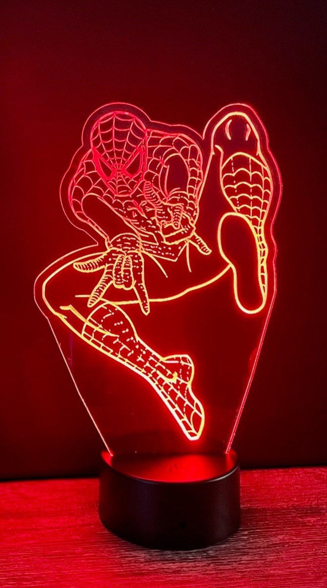 Spider Man Night Light - Etsy