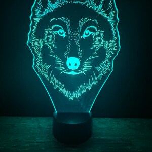 Wolf LED Light - Etsy