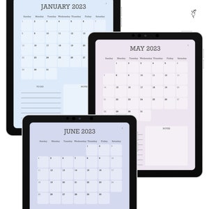 2023 Calendar Printable & Goodnotes Compatible A4 Size, and US Letter ...