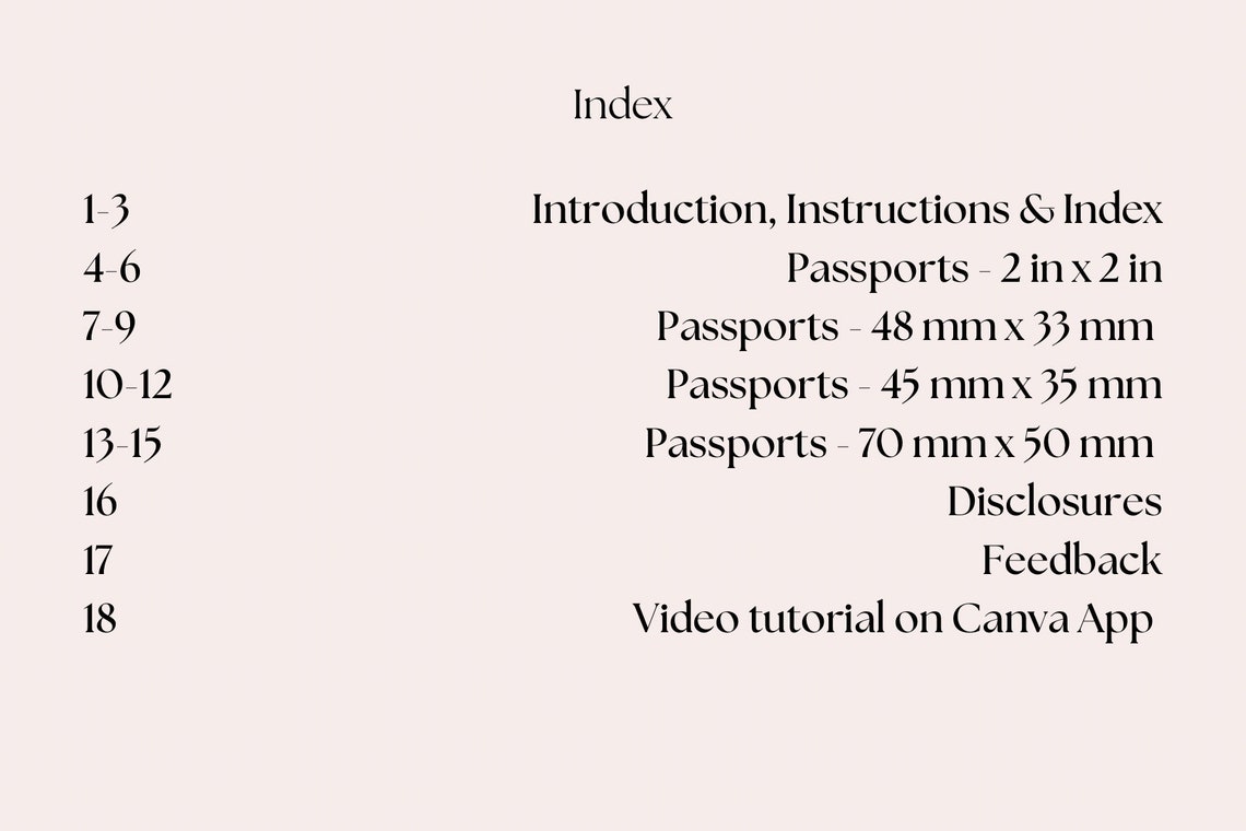 DIY Passport Photo Template: Print Easily Through Any Print Store on a ...