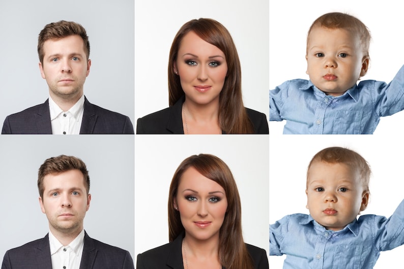 DIY Passport Photo Template: Print Easily Through Any Print - Etsy