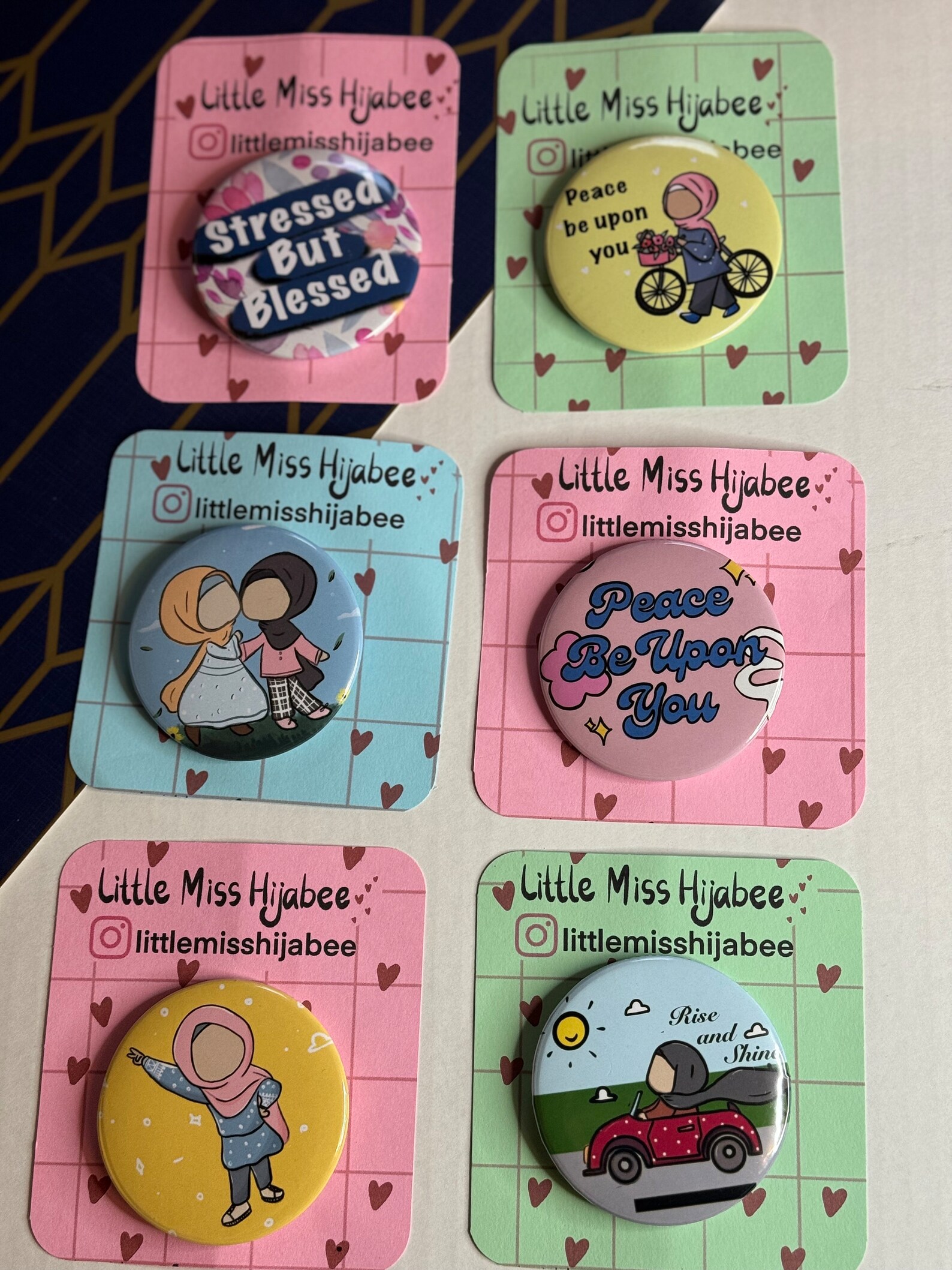 Little Miss Hijabee Pin Badges Hijabi Friends Pin Badge - Etsy