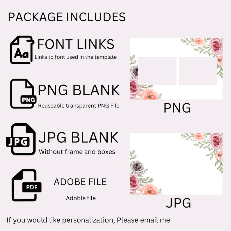 Custom Photo Layouts, Wedding Photo Booth Template, Template, 4x6 ...