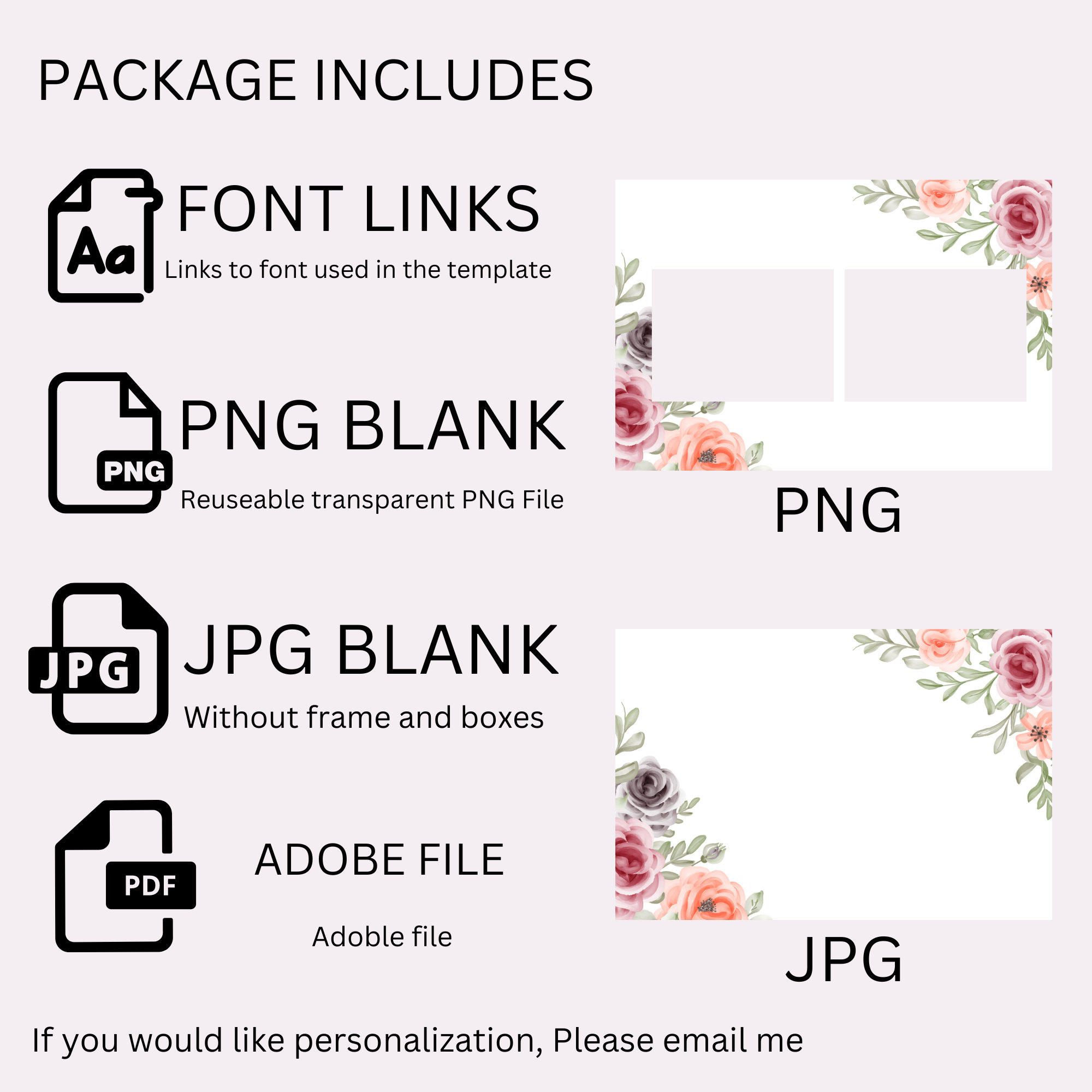 Custom Photo Layouts, Wedding Photo Booth Template, Template, 4x6 ...