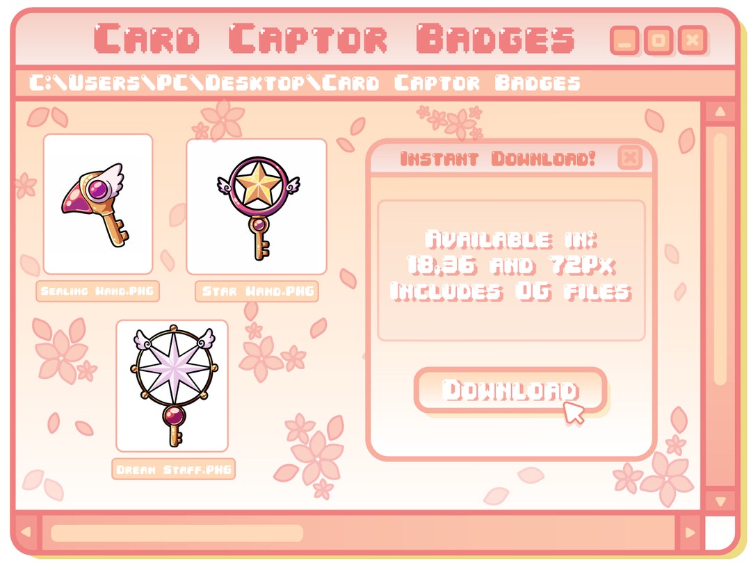 Card Captor Badges - Etsy