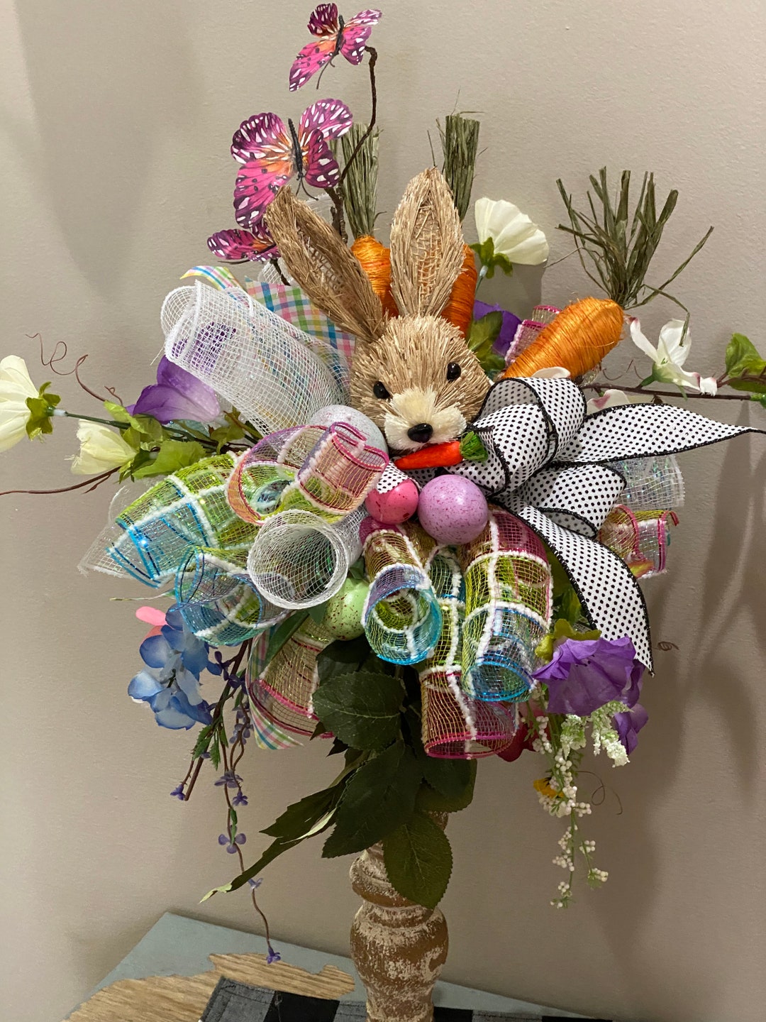Easter Decoration, Bunny Décor, Spring, Easter, Bunny Centerpiece - Etsy