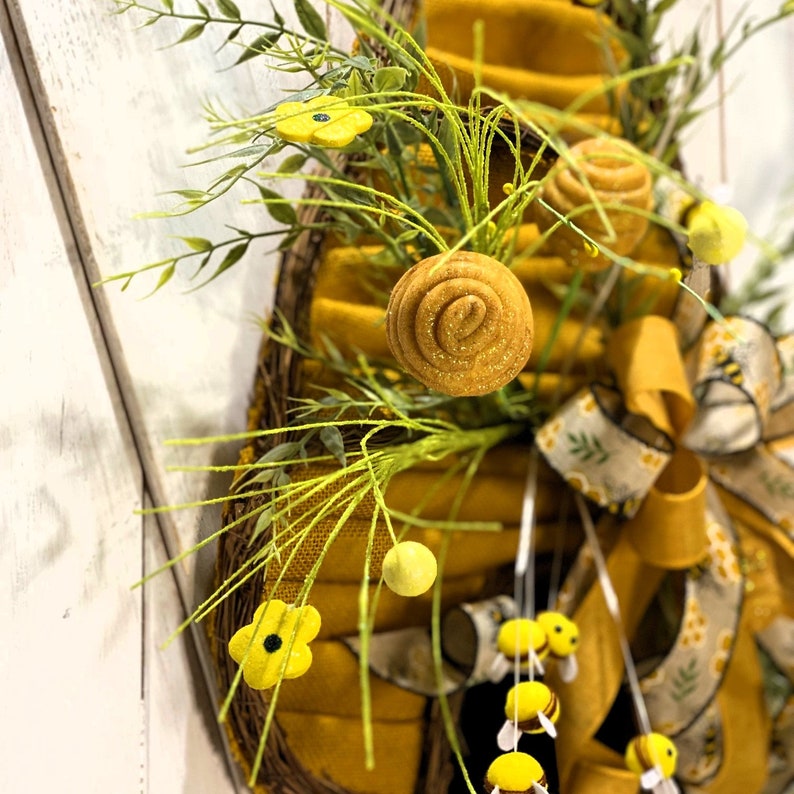 Bee Hive, Bee Colony, Buzzing Bees, Bee Decoration, Flying Bees - Etsy