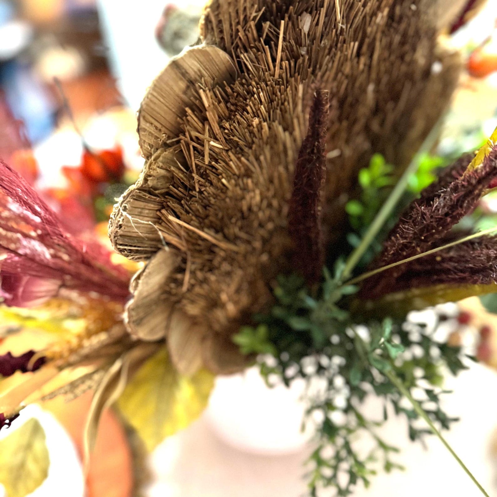 Turkey Thanksgiving Centerpiece, Fall Table Decor With Pumpkins - Etsy