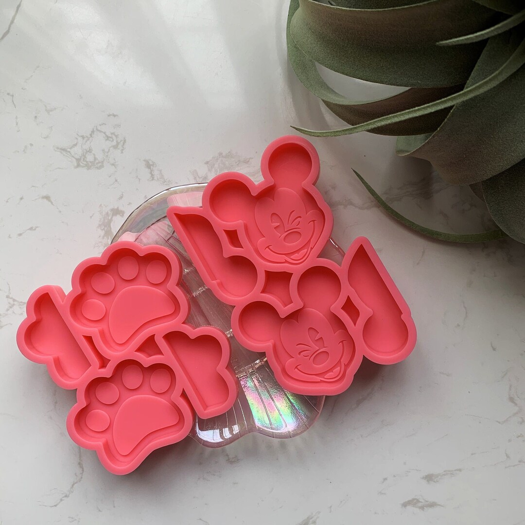 Mouse Resin Silicone Mold Shiny Smiling Mouse Straw Topper - Etsy