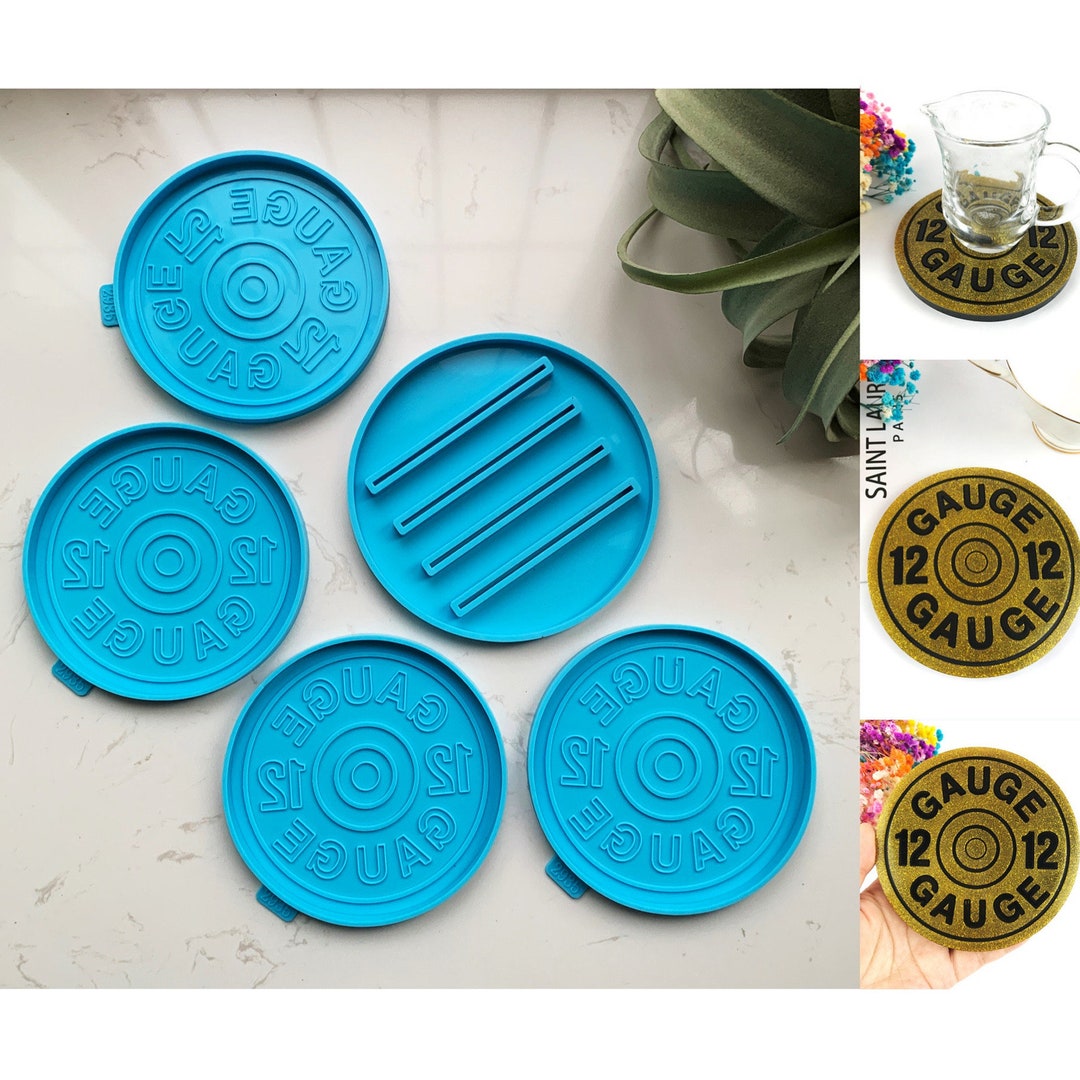 12 Gauge Shotgun Brass End Shell Mold | Coaster Molds Set - Etsy