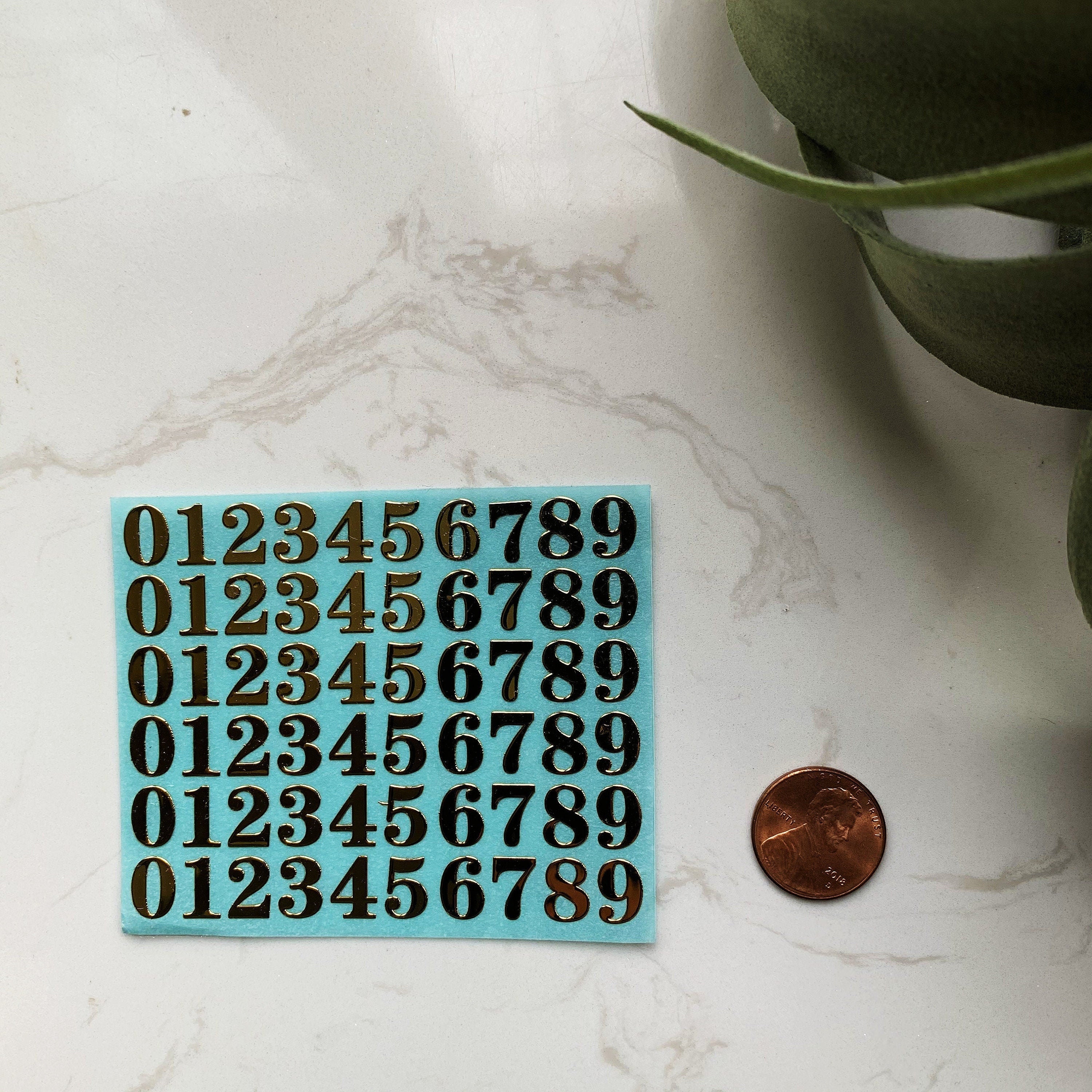 Mini Number Stickers | 3D Self-adhesive Nail Stickers | Small 26 ...
