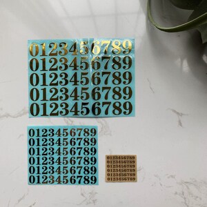 Mini Number Stickers | 3D Self-adhesive Nail Stickers | Small 26 ...