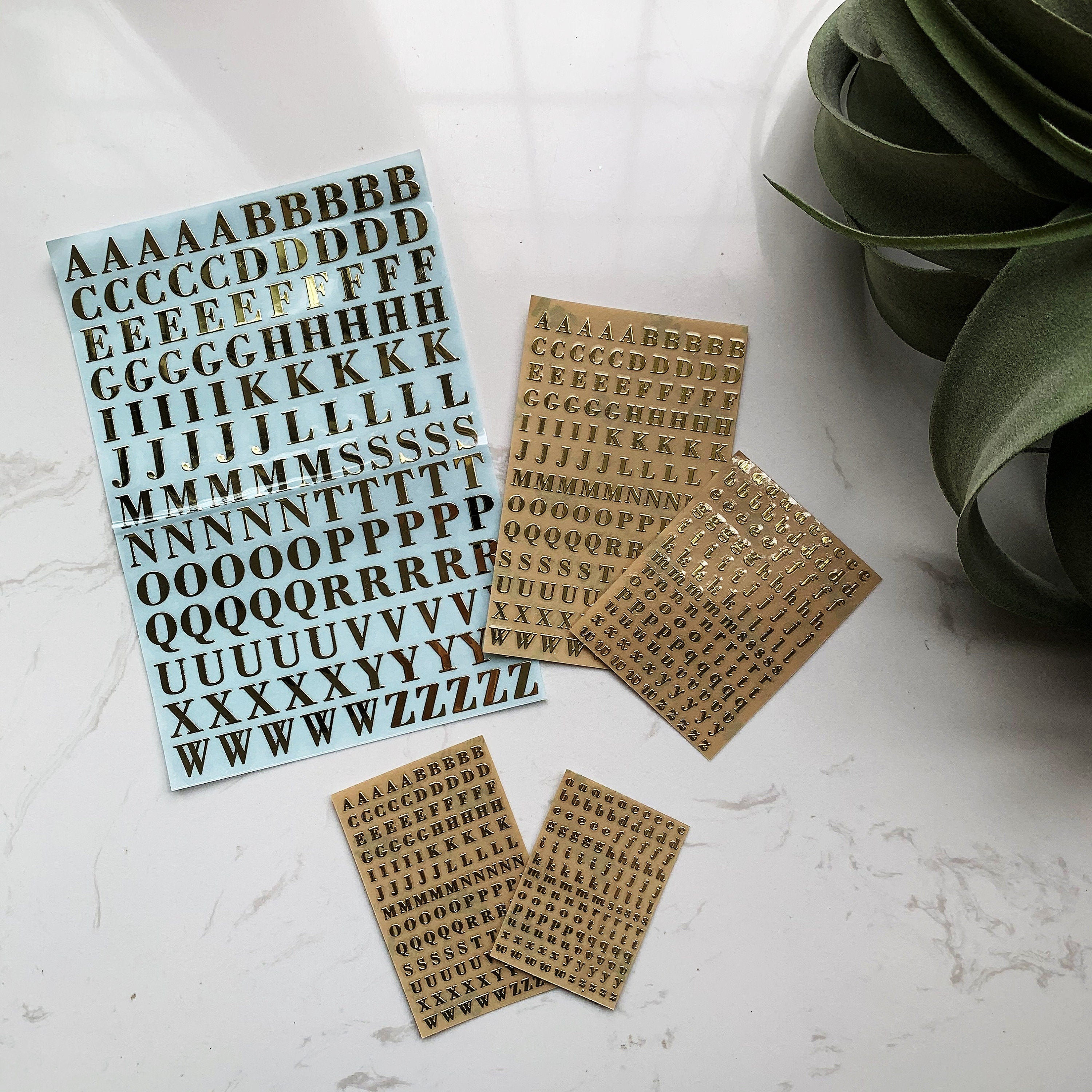 Small 26 Alphabet Letter Sticker | Letter Gold Stickers - Etsy