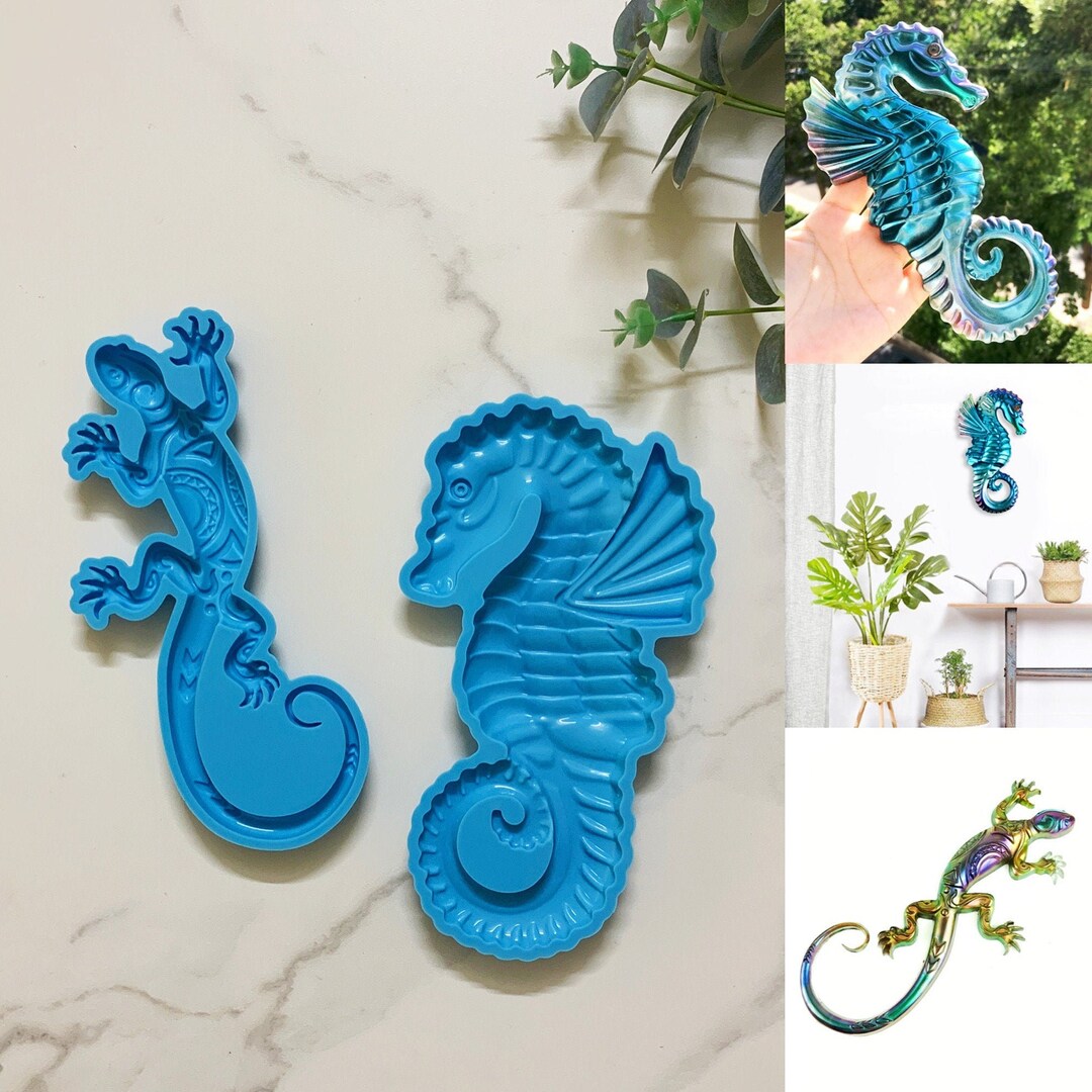 3D Seahorse Gecko Silicone Mold Wall Resin Art Baking Mold - Etsy