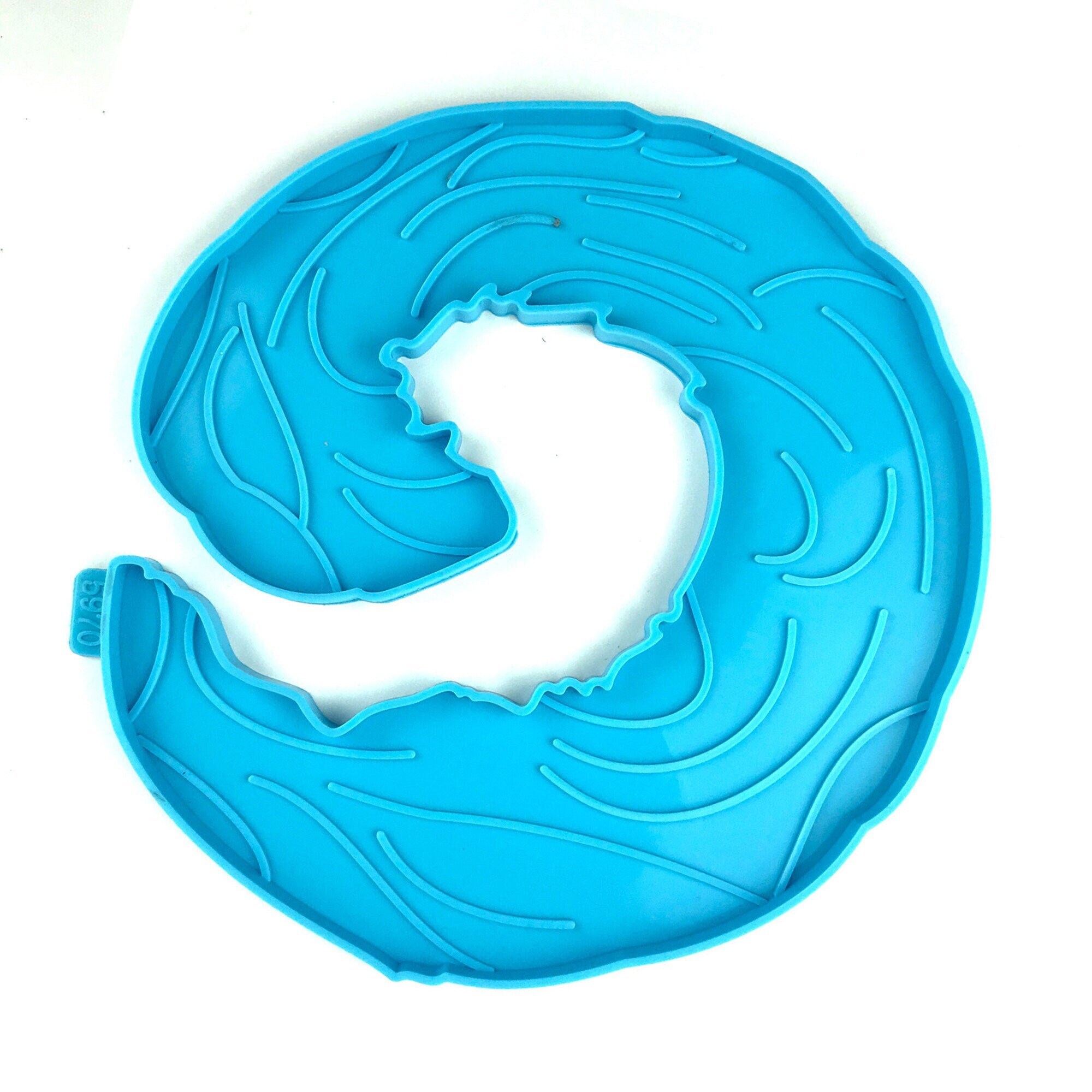 Ocean Wave Decoration Mold | Round Shiny Silicone Mold | Home Decor ...