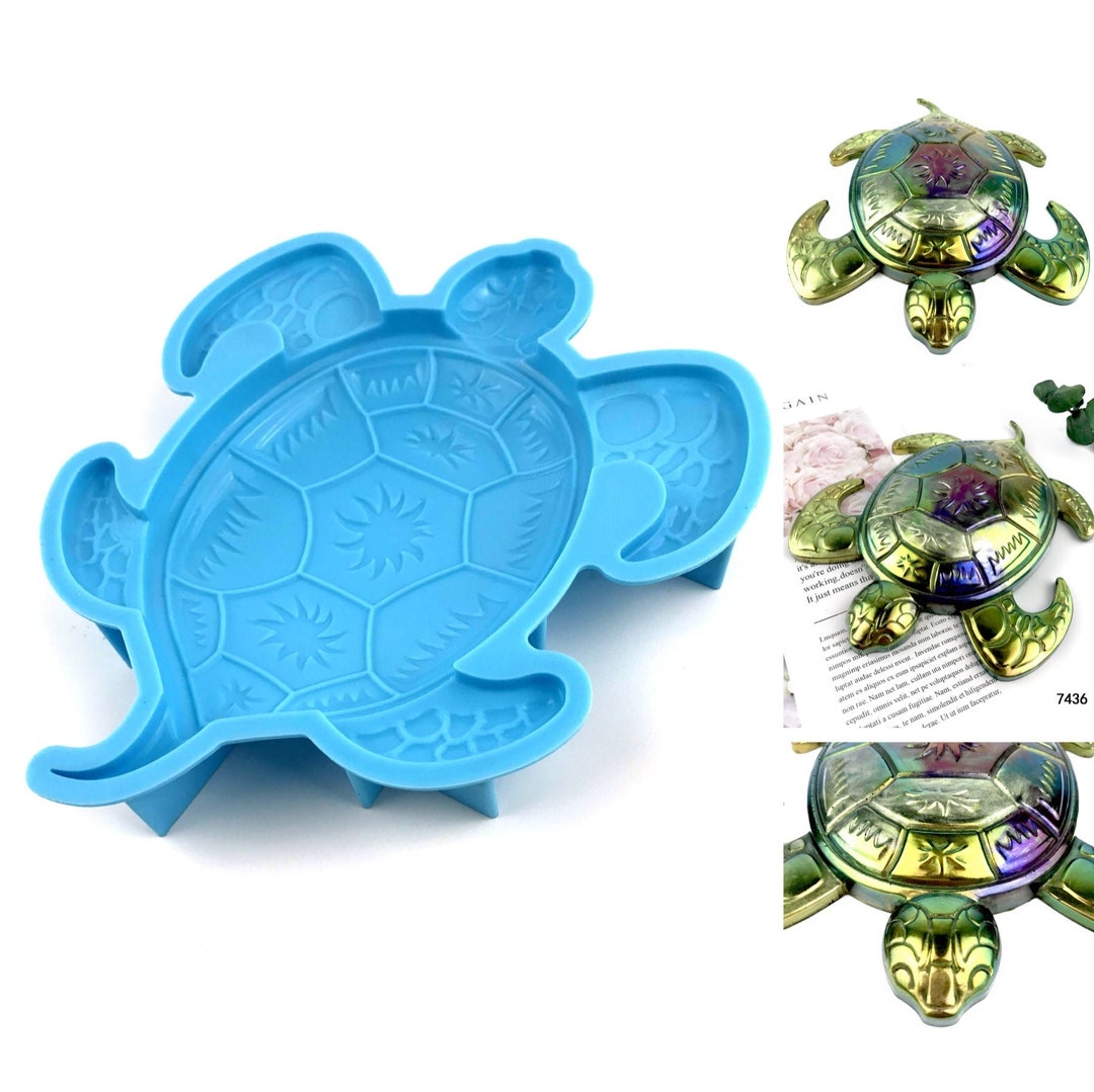 Large Sea Turtle Silicone Mold | Epoxy Resin Concrete Clay Mold | Wall ...
