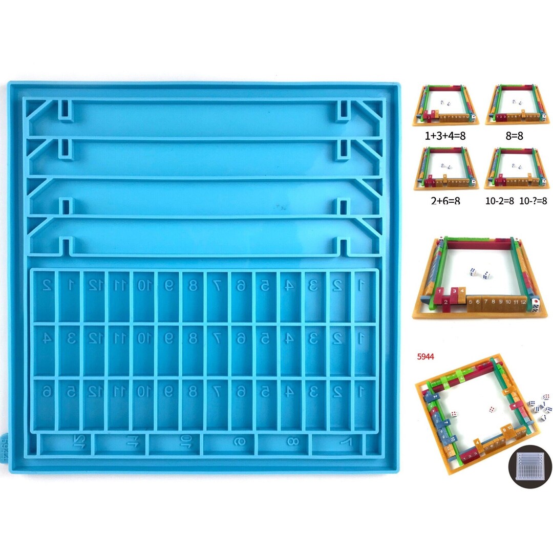 Math Addition Subtraction Tiles Counting Game Mold - Etsy