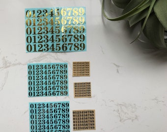 Number Stickers Small - Etsy