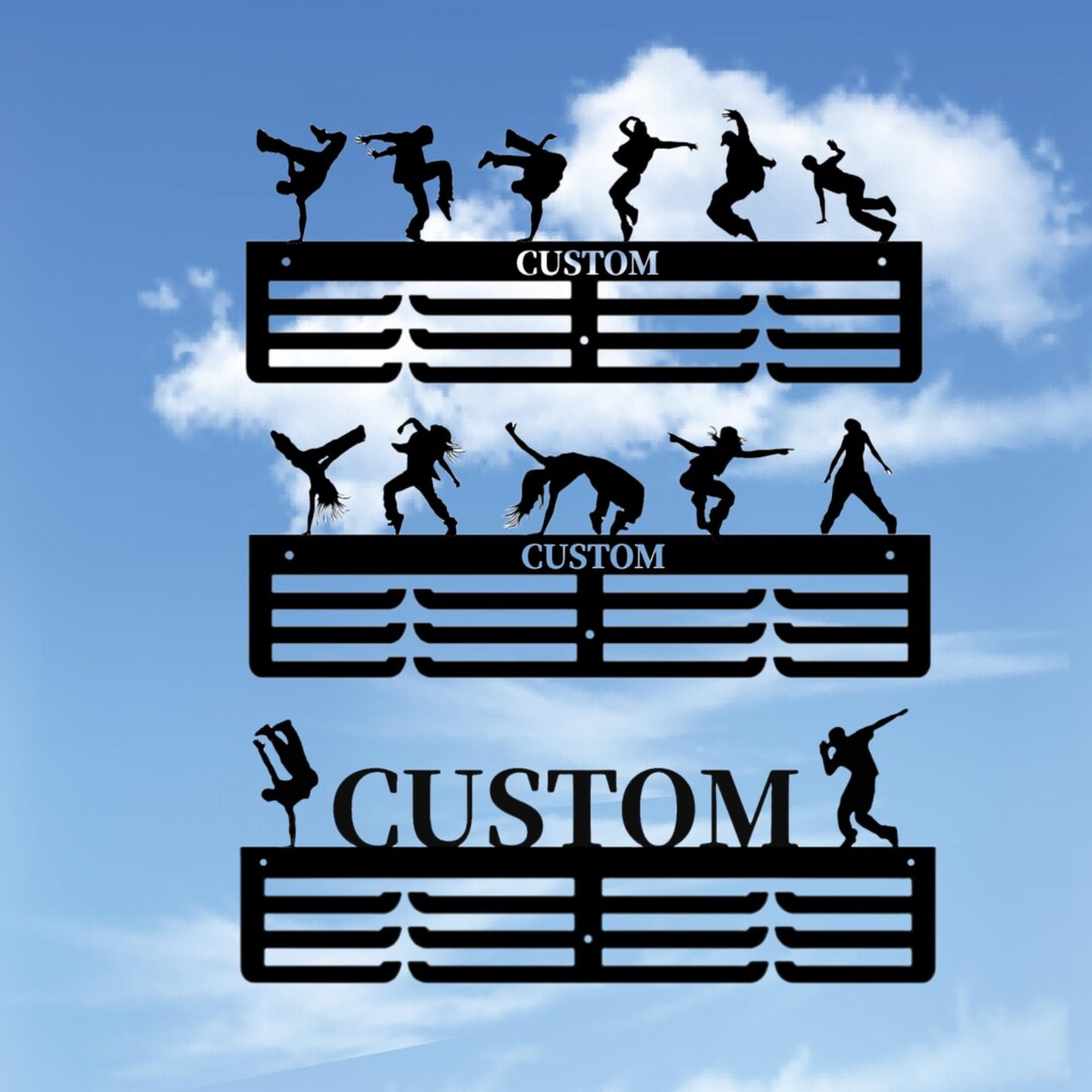 Personalized Female Dancing Name Sign,custom Street Dancer Medal Holder ...