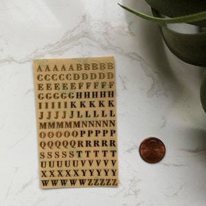 Small 26 Alphabet Letter Sticker | Letter Gold Stickers - Etsy