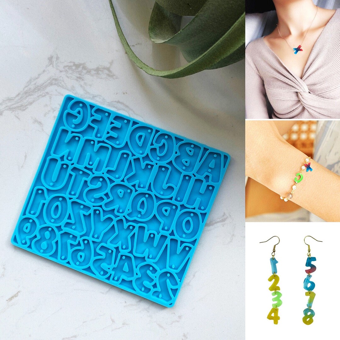Alphabet Mold | Necklace Pendant Mold | Alphabet Earring Mold | Name ...