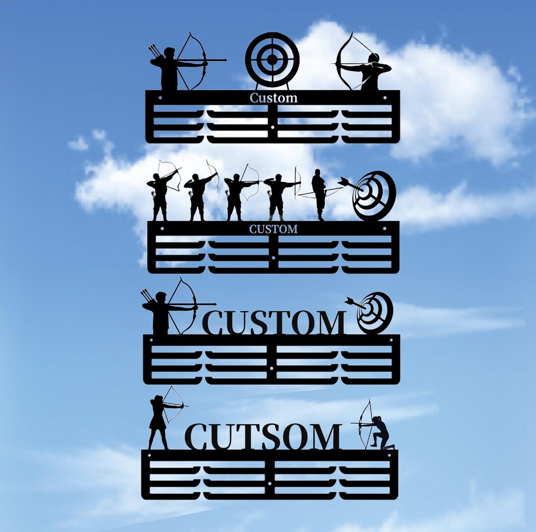 Custom Archery Medal Holder,personalized Archery Name ,12 Rungs for ...