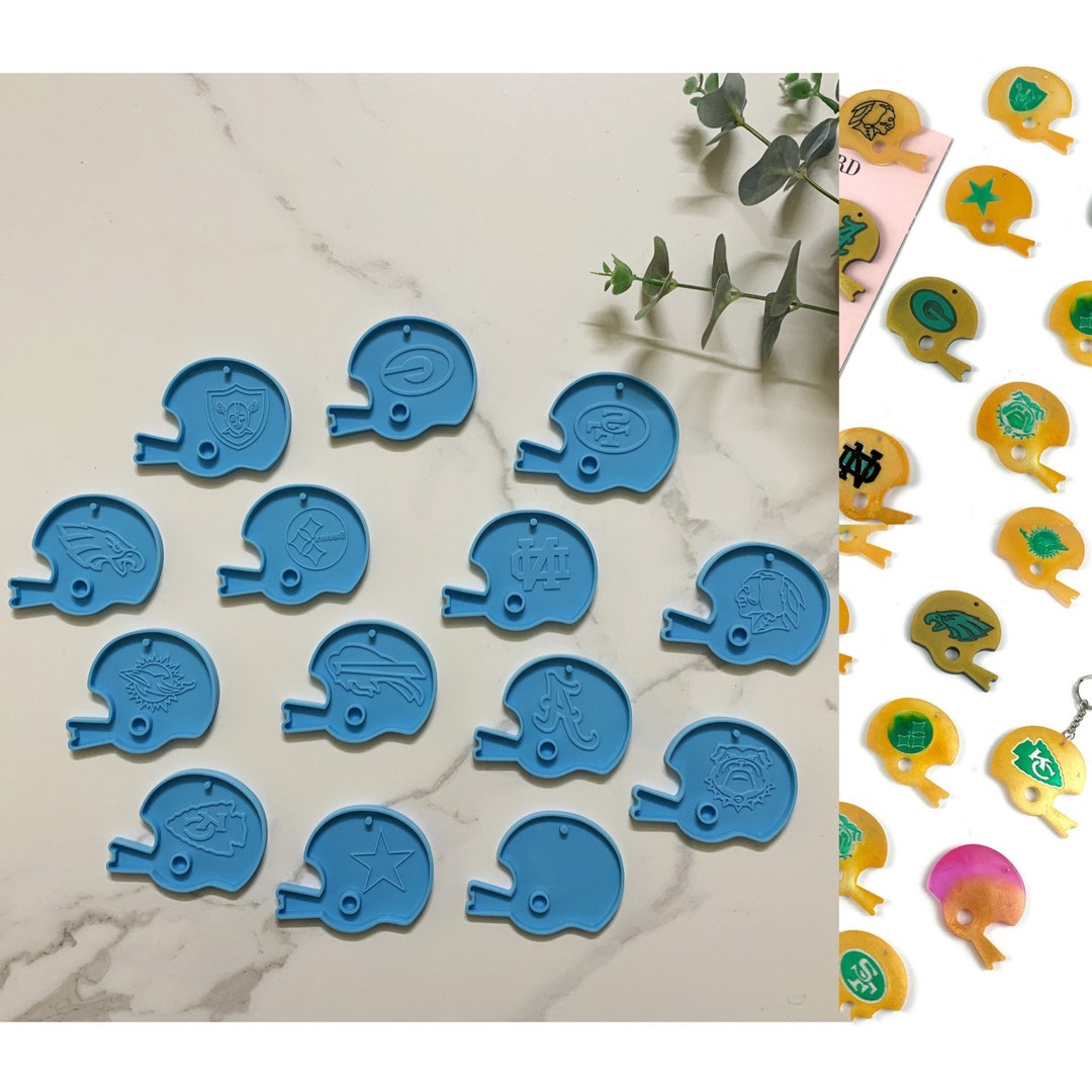 Football Helmet Silicone Mold | Football Team Badges Mold | Fans ...