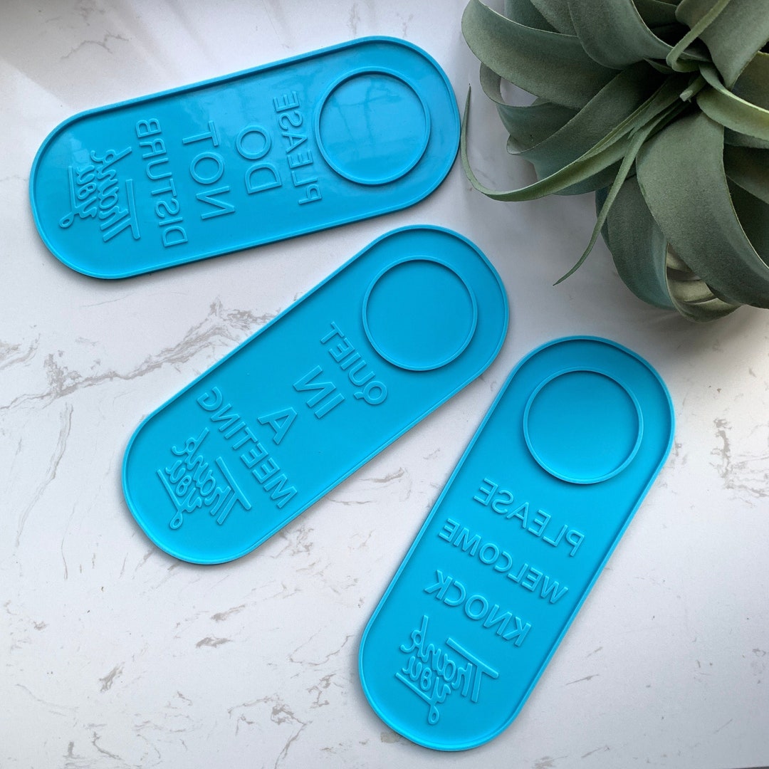 DO NOT DISTURB the Door Plate Mold | Hanging Signs Silicone Mold | Door ...