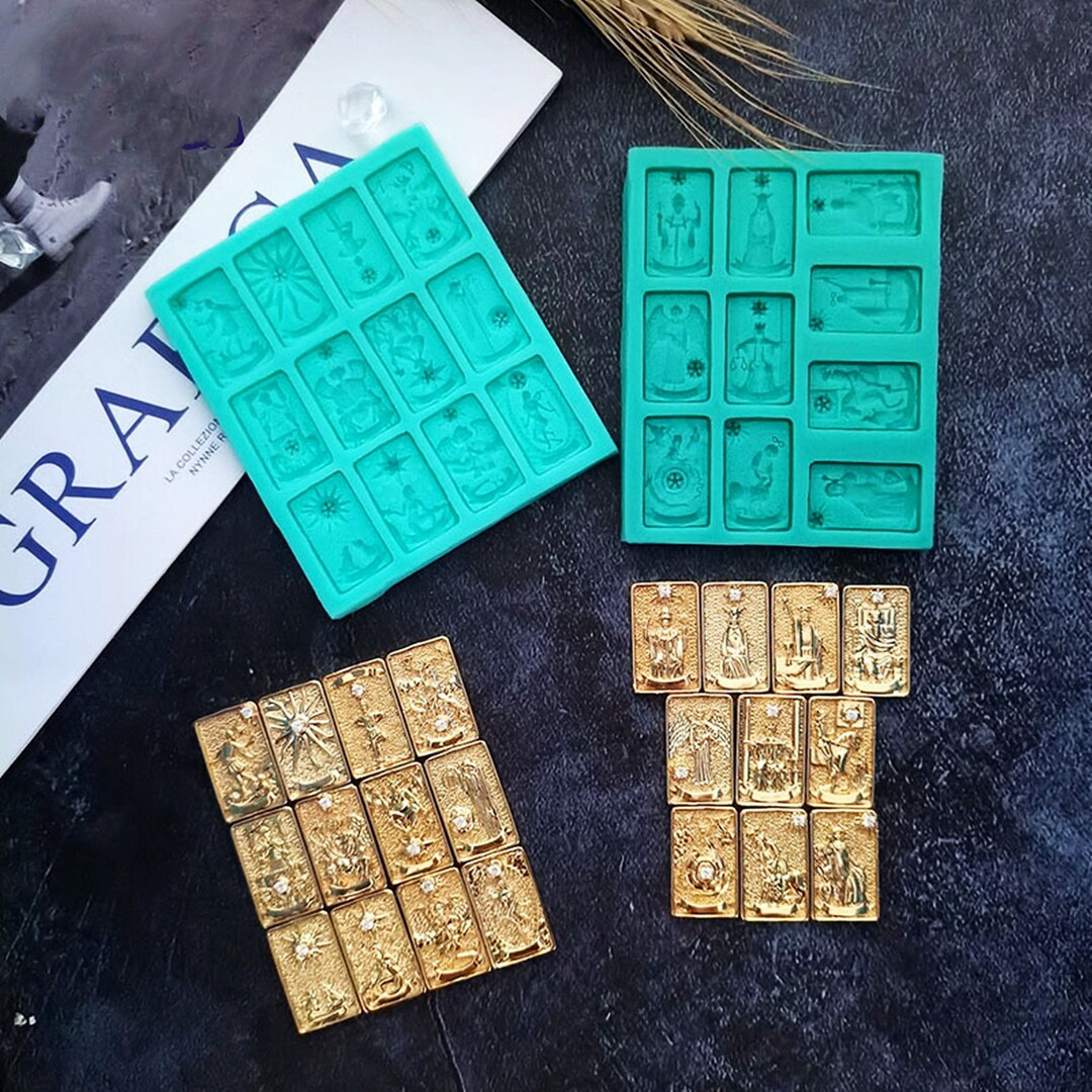 Tarot Card Mold | Jewelry Pendant Mold | Fortune Magic Mold | Chocolate ...