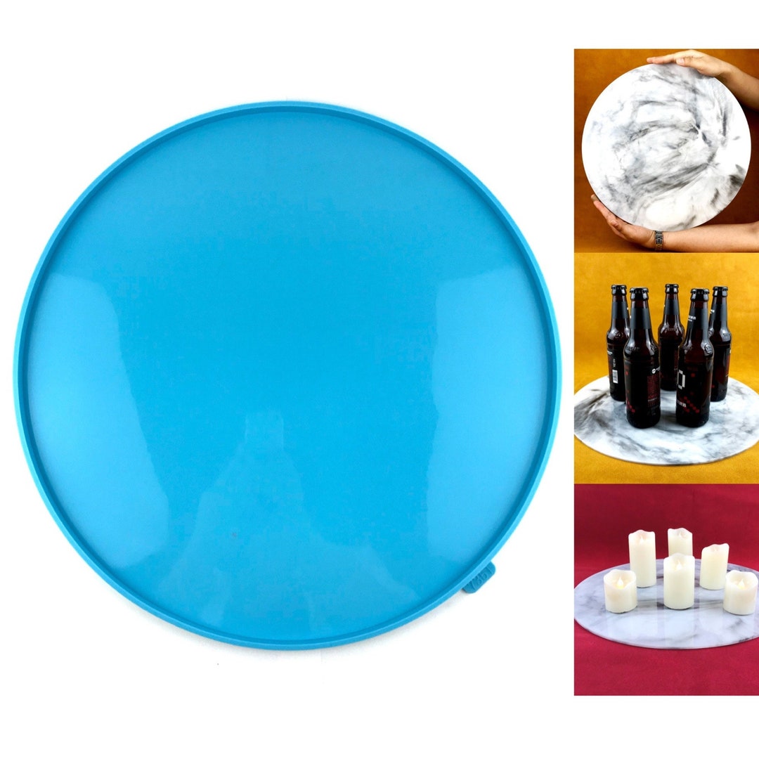 16" Large Round Silicone Mold for Epoxy Resin | Epoxy Table Mold | Tray ...