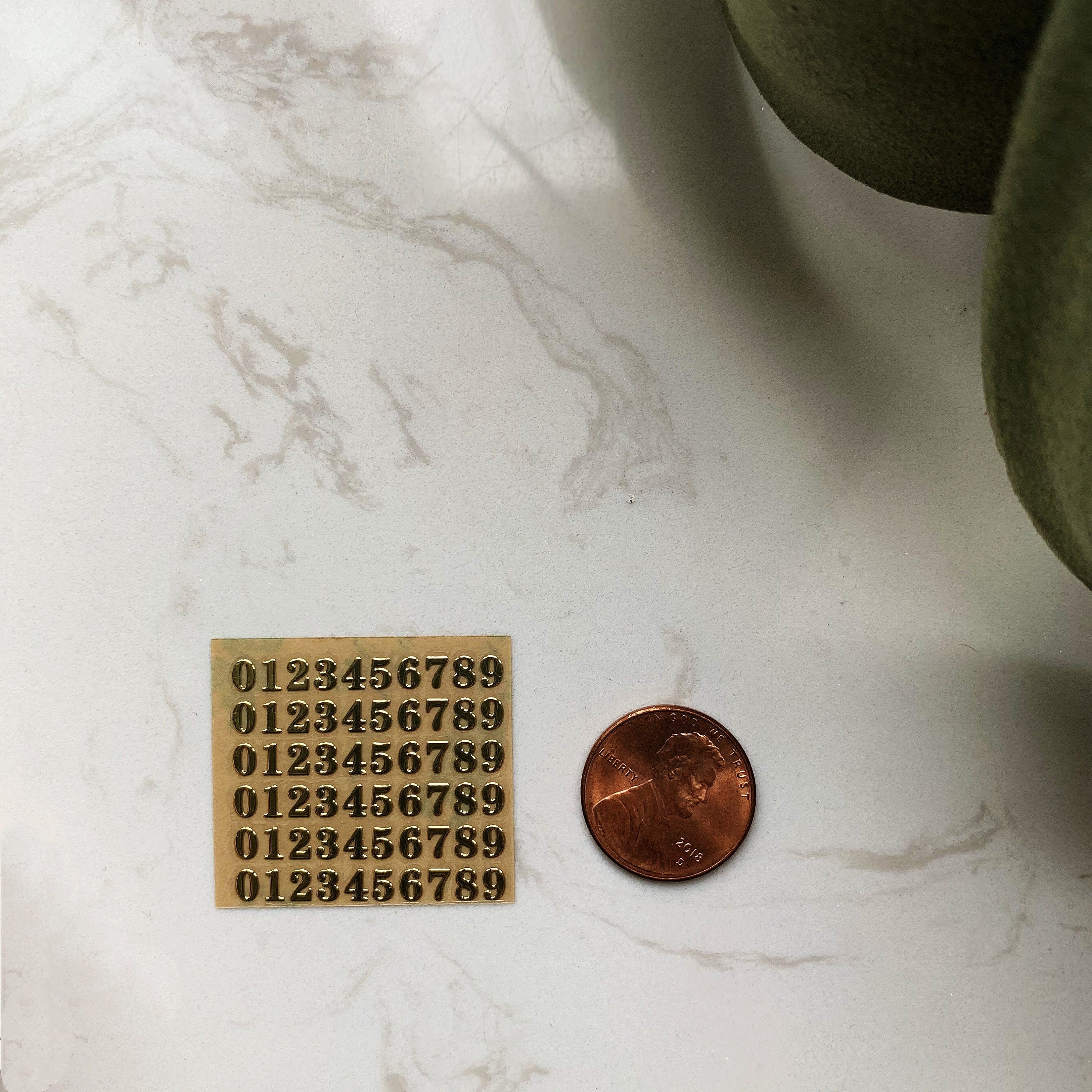 Mini Number Stickers | 3D Self-adhesive Nail Stickers | Small 26 ...