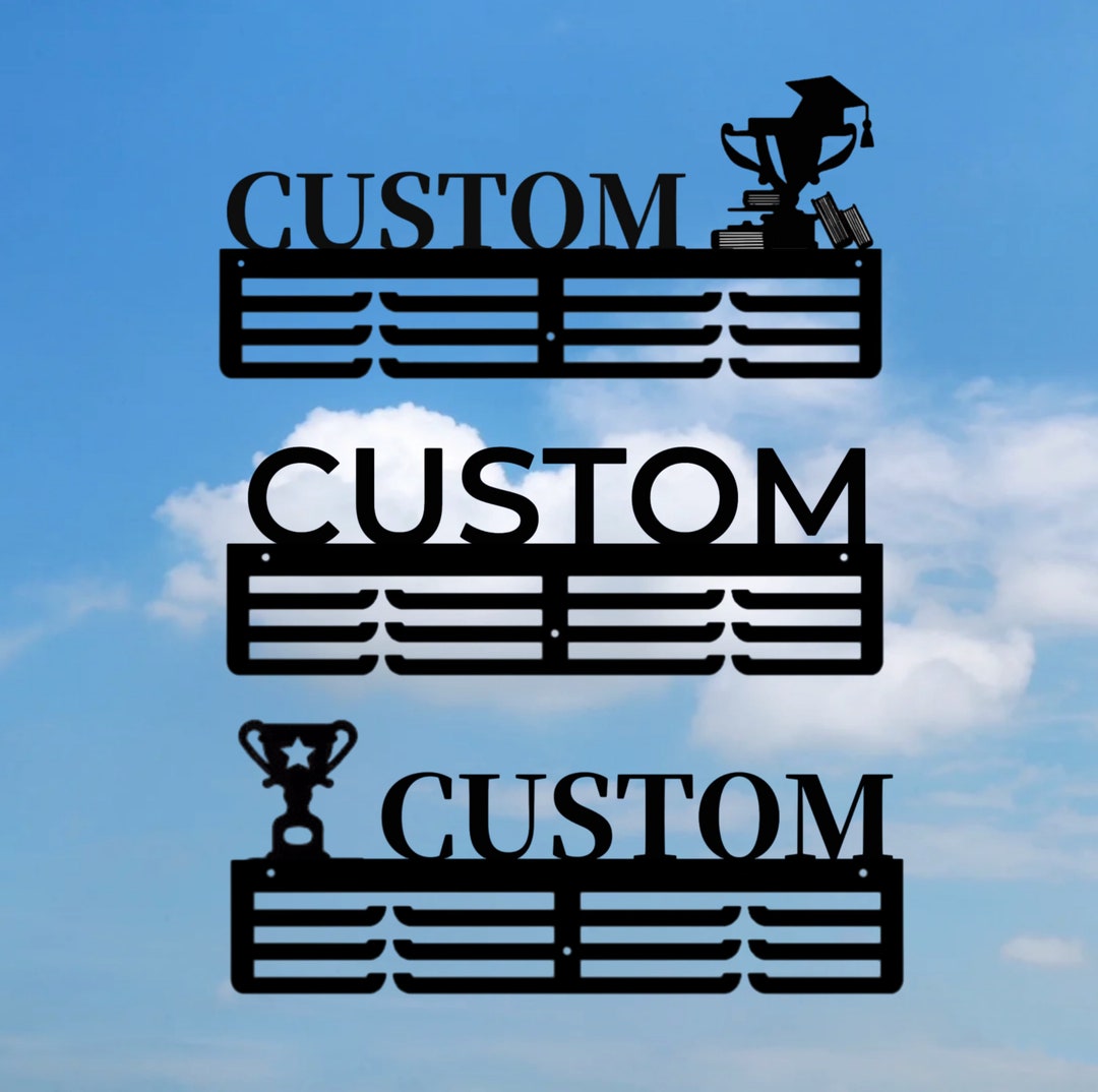 Personalized Universal Medal Holder, Custom Name of Medal Hanger, Medal ...