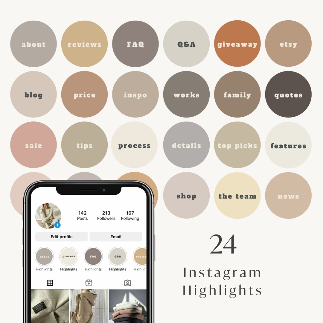 Instagram Story Highlights Covers CANVA | Editable Pastel Colorful ...