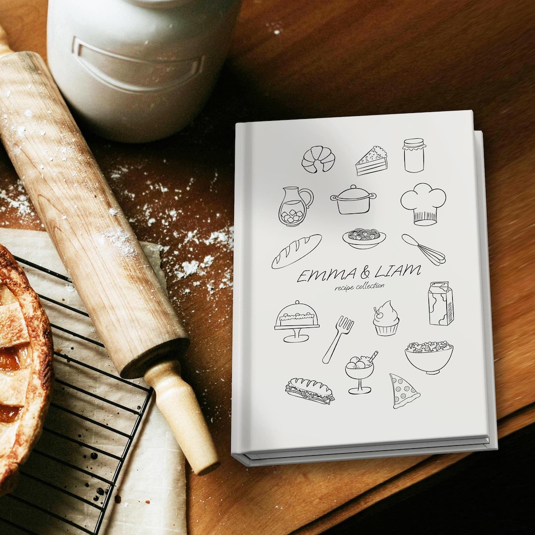 Personalized Couple Recipe Book | Custom Cookbook Binder | Name Cooking ...