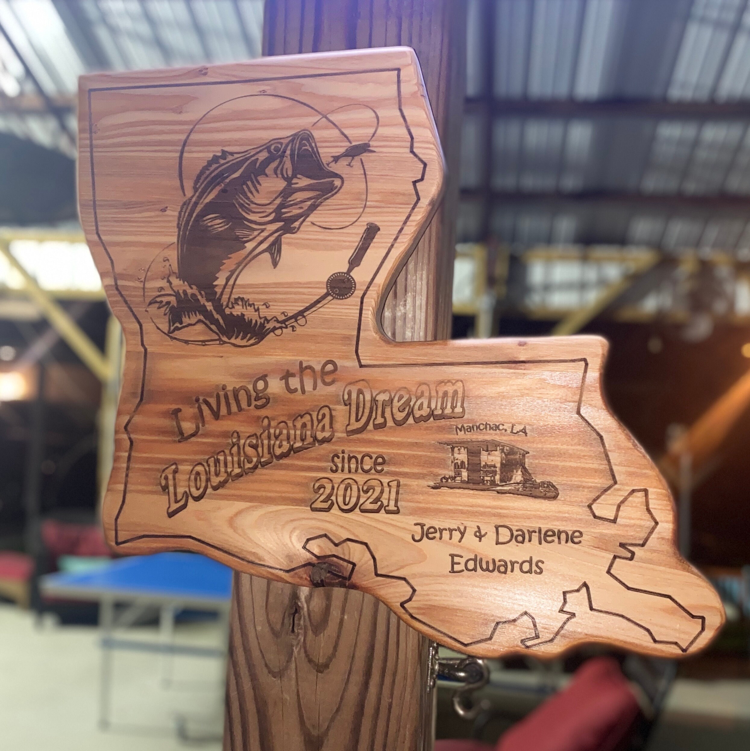 Customized Cypress Fishing Camp Sign Cypress Gifts New - Etsy