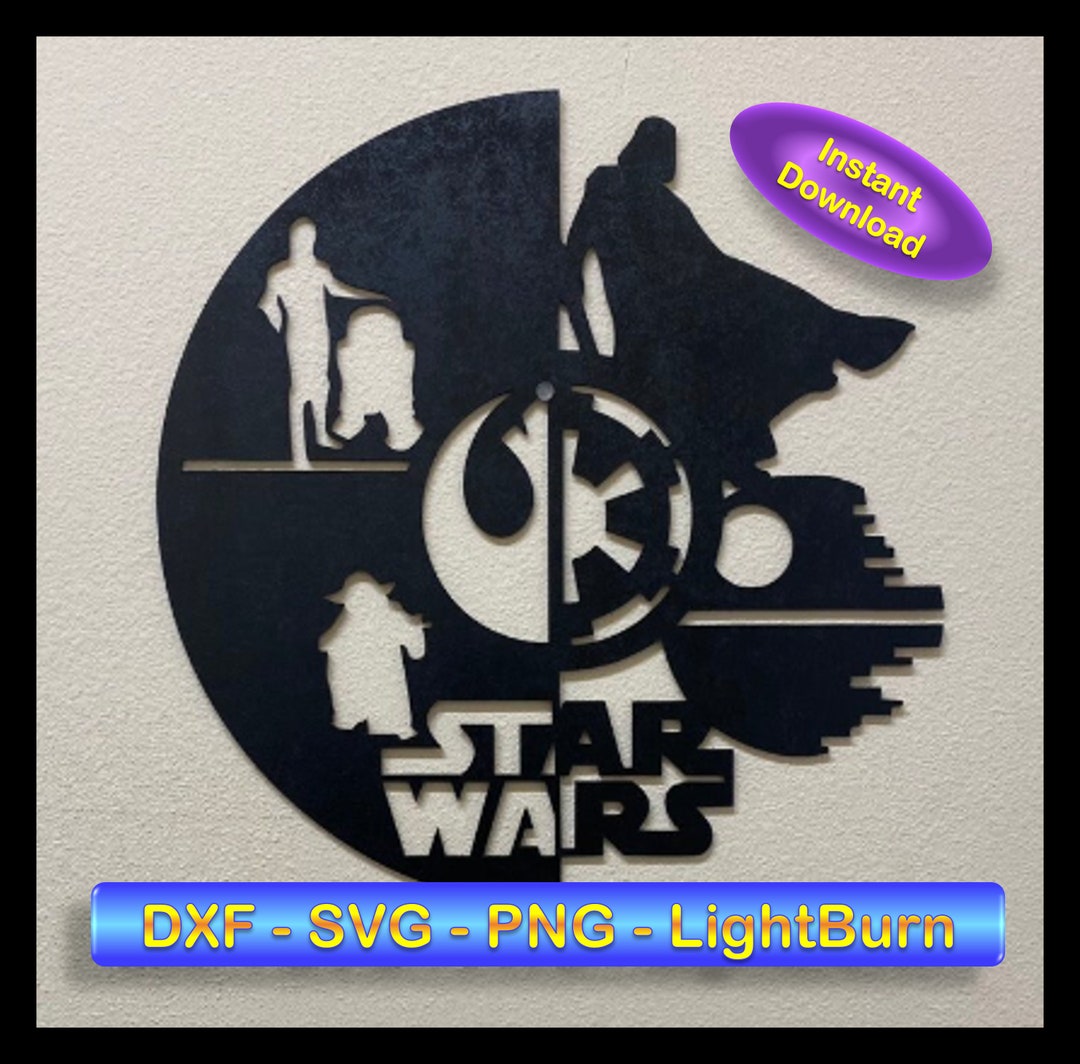 Star Wars Wall Art 15, Digital File, SVG, DXF, Instant Download ...