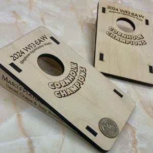 Customized Desk Top coinhole Board. sets Available Cornhole Gifts ...