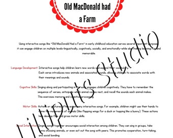 Old Macdonald Had A Farm Activities, Farm Animals Games, Story Time ...
