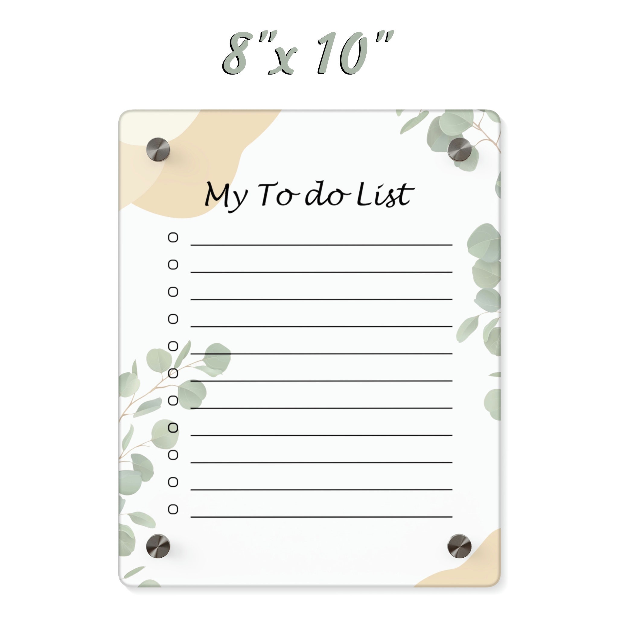 Acrylic to Do List Acrylic Planner for Wall to Do List for Wall Dry ...