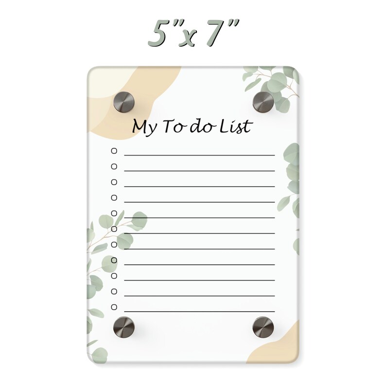 Acrylic to Do List Acrylic Planner for Wall to Do List for - Etsy