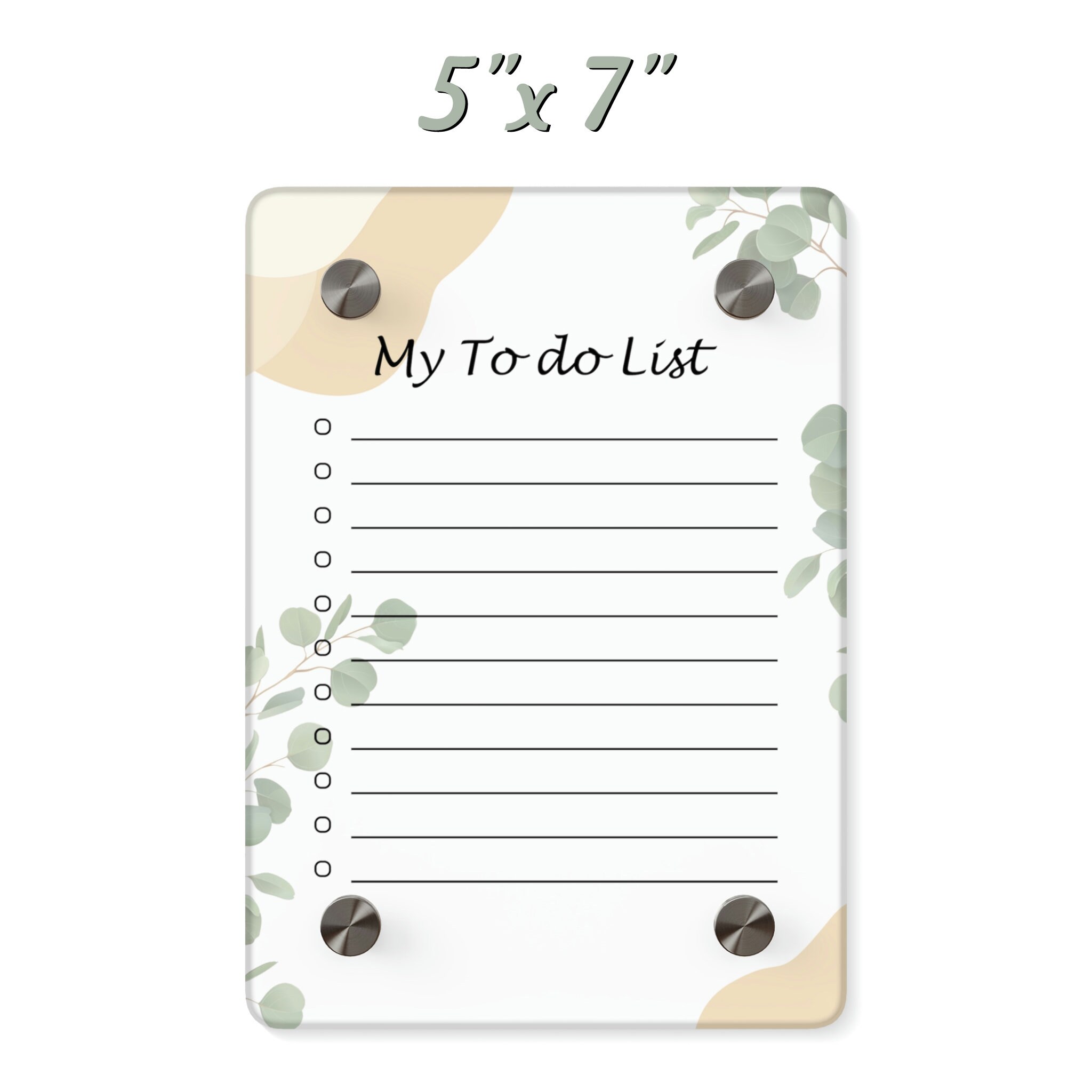 Acrylic to Do List Acrylic Planner for Wall to Do List for Wall Dry ...