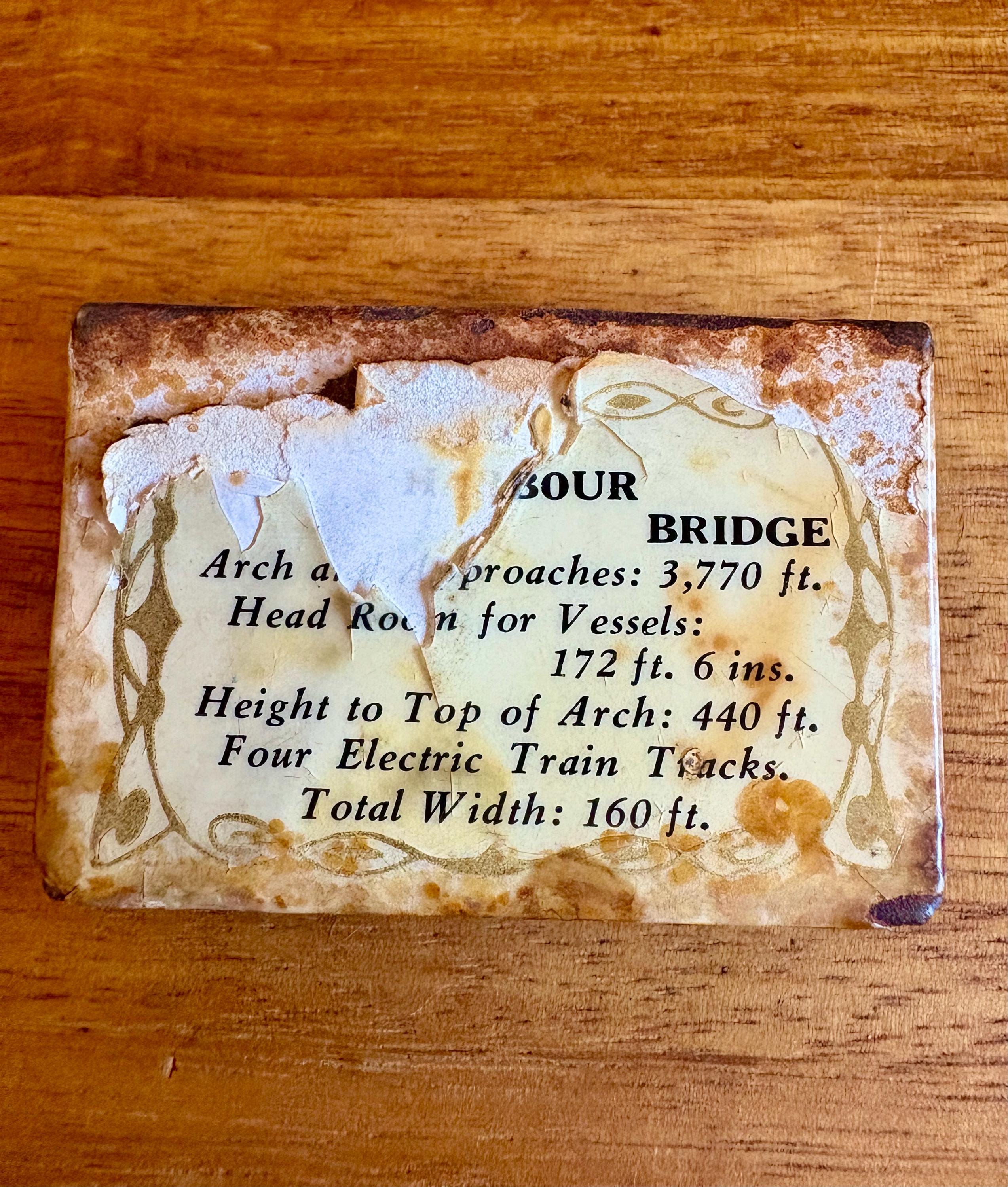 1930s Sydney Harbour Bridge Souvenir Matchbox Holder – Early Australian ...