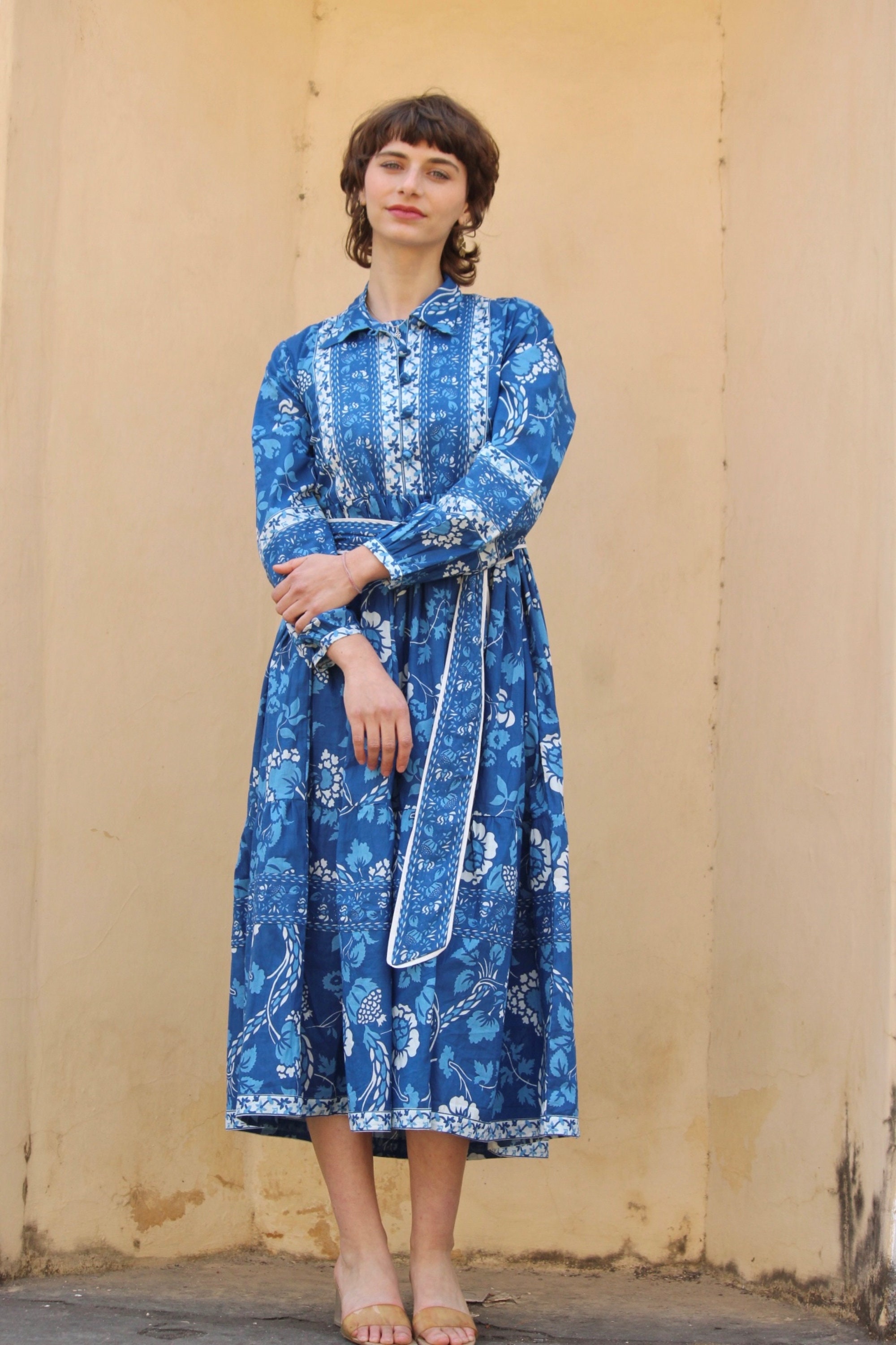 Block Print Dress, Women Dress, Cotton Dress Summer Dress Women, Floral ...