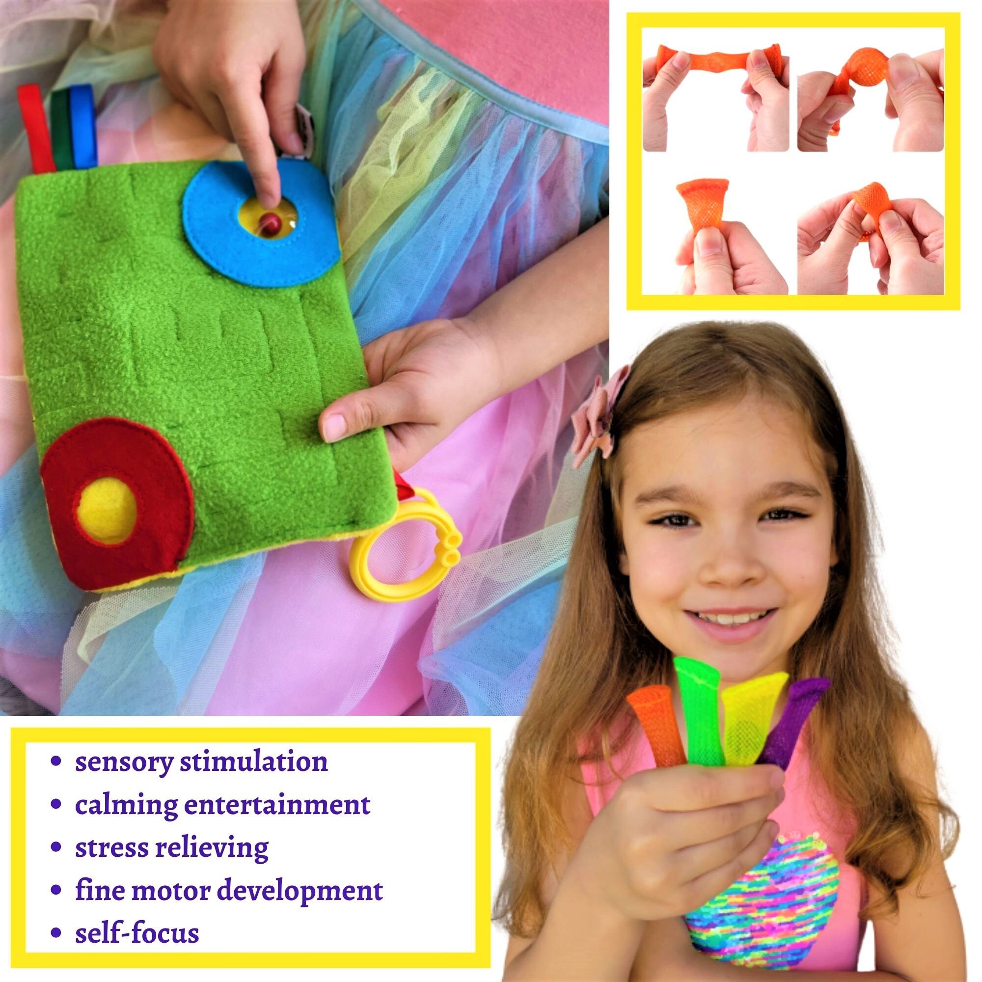 Marble Maze Fidget Sensory Mat and Mesh Fidget Toys Set - Etsy