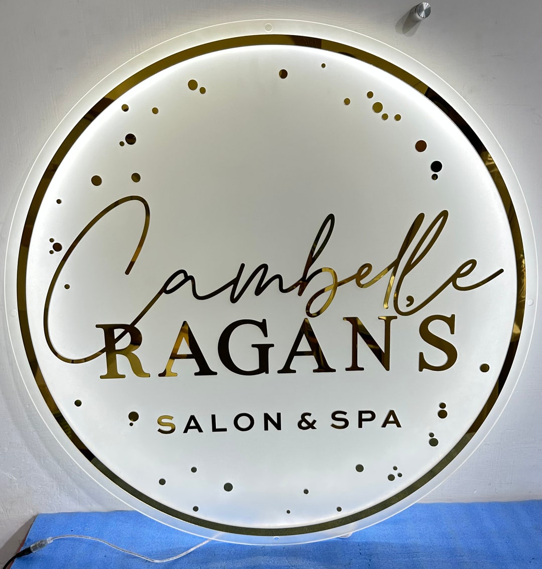 Custom Acrylic Light up Sign Small Business Sign Acrylic - Etsy UK