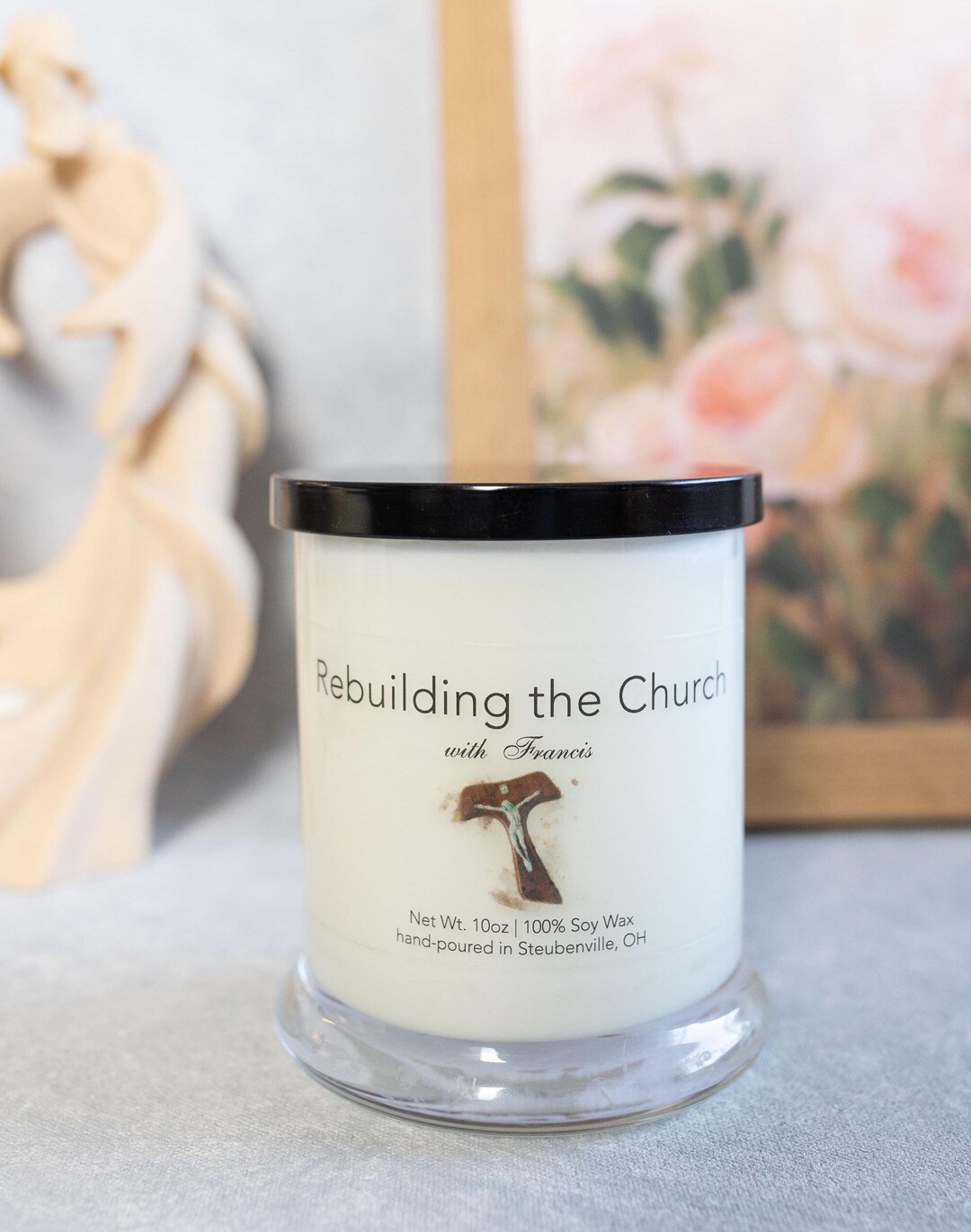 Rebuilding the Church With Francis - 10 Oz. Soy Candle - Scent: Cypress ...