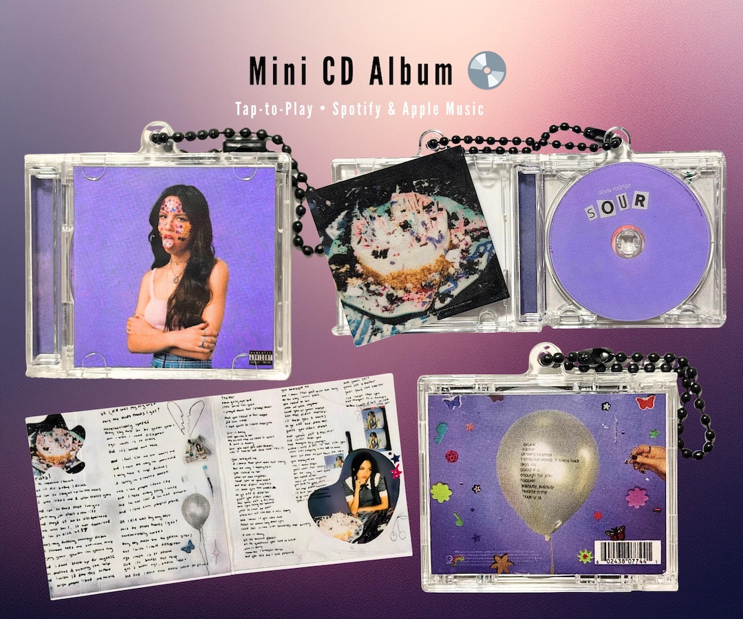 Olivia Rodrigo - Sour | Mini Nfc-enabled CD Album | Tap & Play Your ...