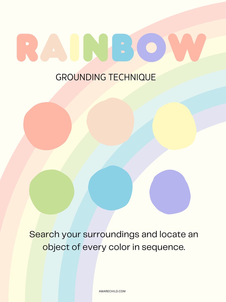 RAINBOW GROUNDING TECHNIQUE - Etsy