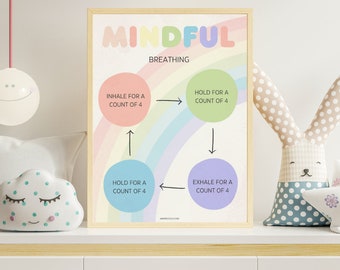 Mindful Breathing Smell the Flower, Blow Out the Candle - Etsy UK