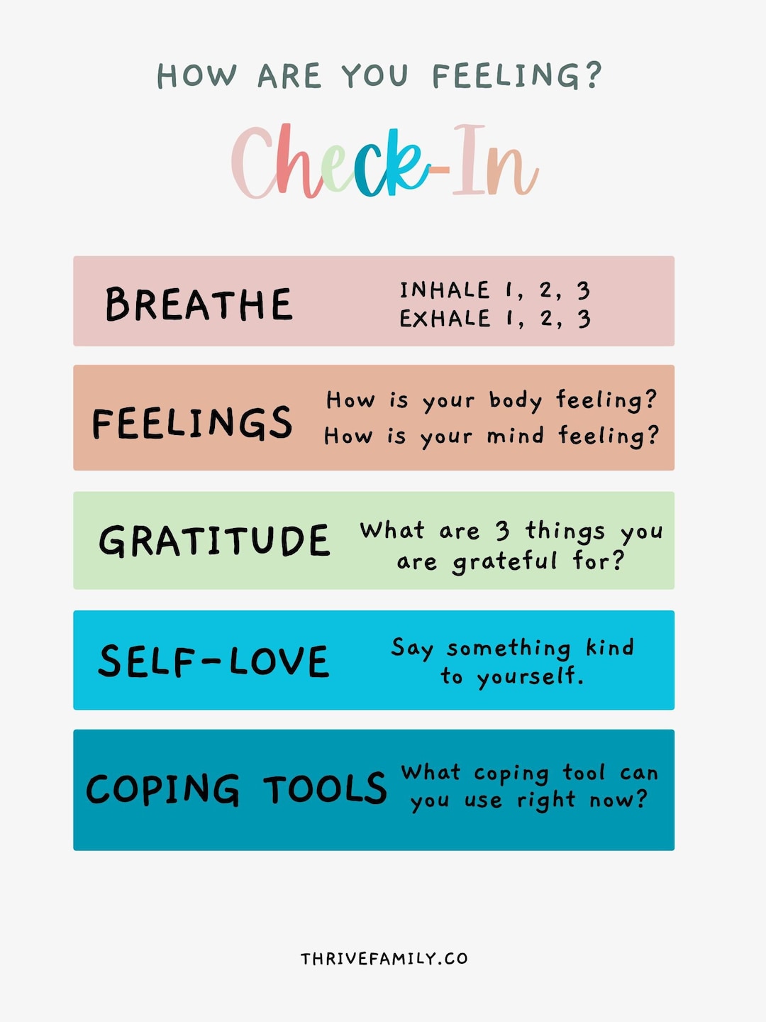 Feelings Check-in - Etsy
